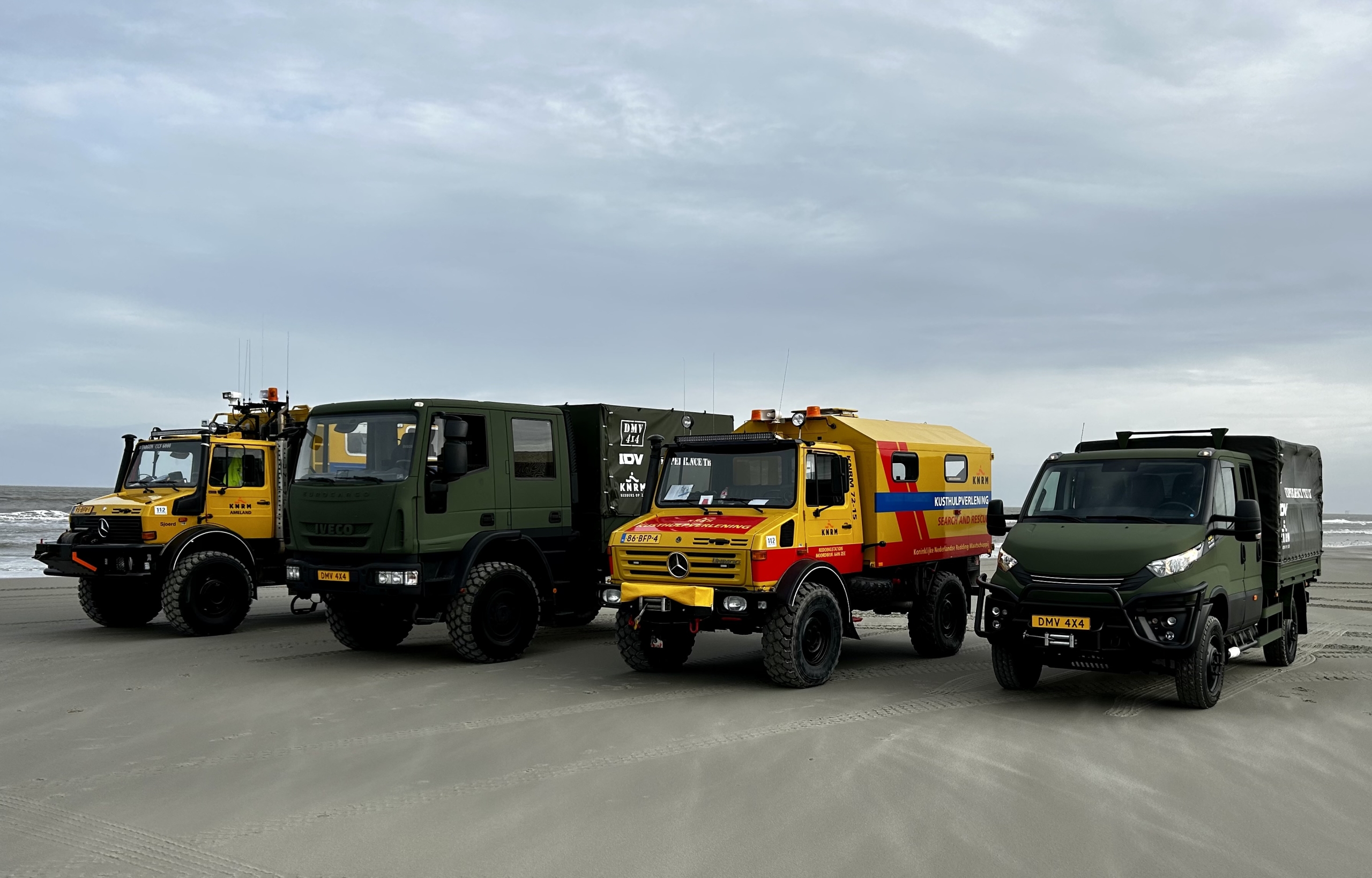 DMV en KNRM voelen de Daily 4x4 en de Eurocargo 4x4 aan de tand ...